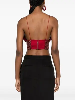 Alice + Olivia Carli Crystal-embellished Top