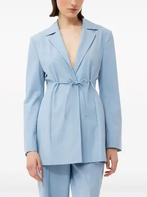 GANNI Notched-lapels String-tie Blazer