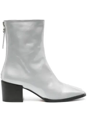 AeydĒ Amina Patent Leather Ankle Boots