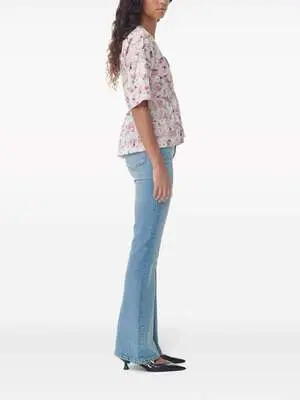 GANNI Mid-rise Flared Jeans