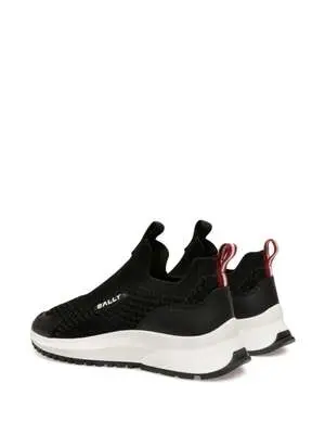 Bally Logo-appliqué Mesh Sneakers - Black