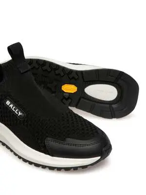 Bally Logo-appliqué Mesh Sneakers - Black