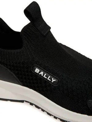 Bally Logo-appliqué Mesh Sneakers - Black