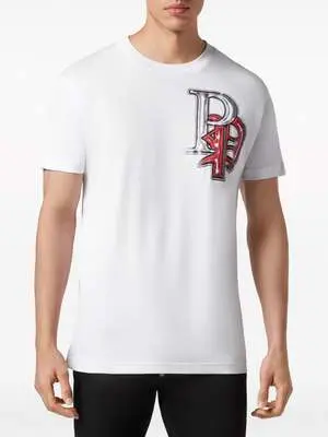 Philipp Plein Gothic Plein Cotton T-shirt - White