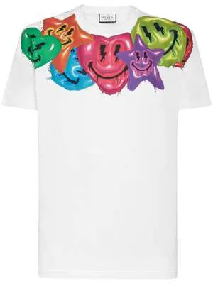 Philipp Plein Ss Smile Cotton T-shirt - White