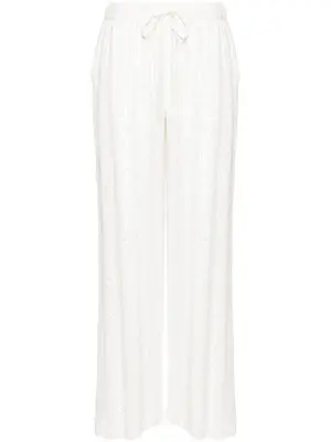 P.a.r.o.s.h Glare Sequin Trousers - White