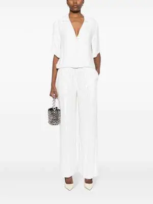 P.a.r.o.s.h Glare Sequin Trousers - White