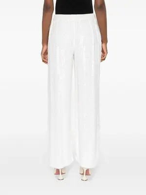 P.a.r.o.s.h Glare Sequin Trousers - White