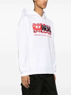 DIESEL® Cotton Jersey Hoodie