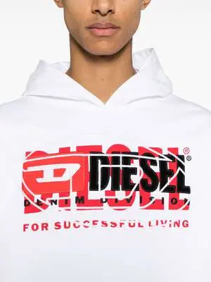 DIESEL® Cotton Jersey Hoodie