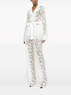 Dolce & Gabbana Floral-lace Palazzo Pants