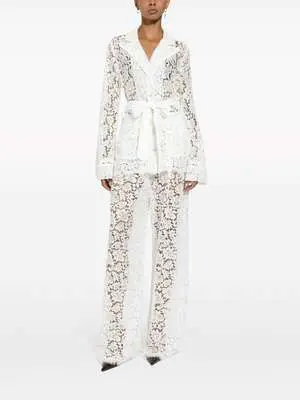 Dolce & Gabbana Floral-lace Palazzo Pants
