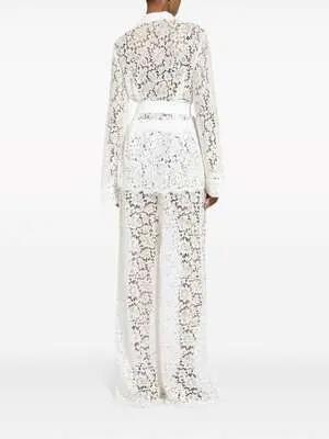 Dolce & Gabbana Floral-lace Palazzo Pants