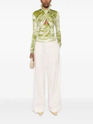 Nanushka Iride Velvet Top