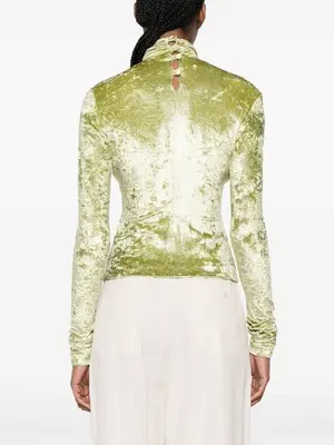Nanushka Iride Velvet Top