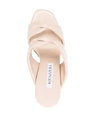 AQUAZZURA 95mm Twist Sandals - Neutrals