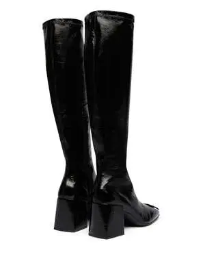 COURREGES Reedition Ac Vinyl Boots - Black