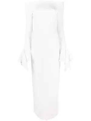 Solace London Amalie Off-shoulder Maxi Dress - White