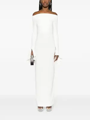 Solace London Amalie Off-shoulder Maxi Dress