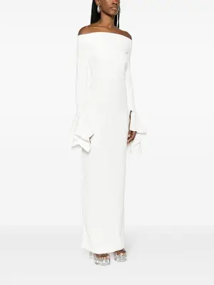 Solace London Amalie Off-shoulder Maxi Dress