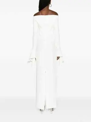 Solace London Amalie Off-shoulder Maxi Dress
