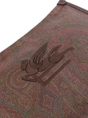 Etro Large Arnica Pouch With Pegaso Detail