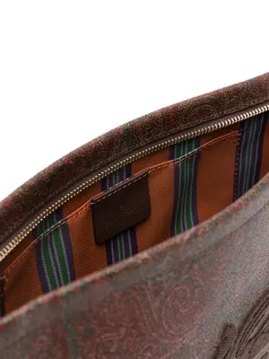 Etro Large Arnica Pouch With Pegaso Detail