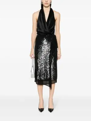 P.a.r.o.s.h Glare Sequin Skirt