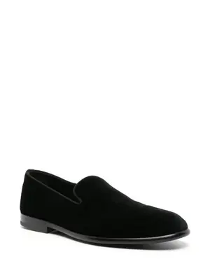 Dolce & Gabbana Velvet Loafers - Black