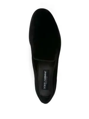 Dolce & Gabbana Velvet Loafers - Black