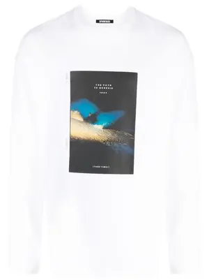 SPOONYARD Illustration-print Cotton T-shirt - White
