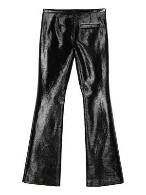 COURREGES Snaps Vinyl Flared Trousers