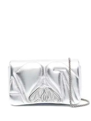 Alexander McQueen Mini The Seal Shoulder Bag - Silver