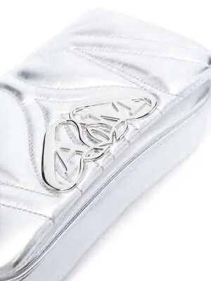 Alexander McQueen Mini The Seal Shoulder Bag - Silver