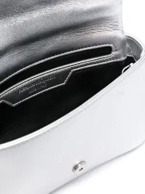 Alexander McQueen Mini The Seal Shoulder Bag - Silver