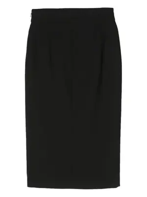 Moschino Front-slit Crepe Midi Skirt