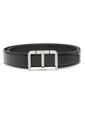 TOM FORD Logo-buckle Leather Belt