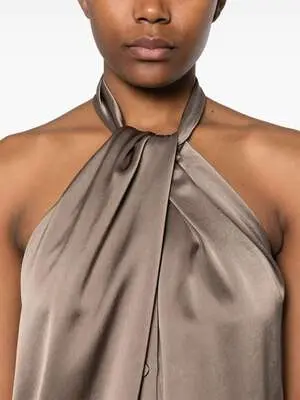 Nanushka Neline Draped Halterneck Top