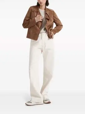Brunello Cucinelli High-waisted Straight-leg Jeans