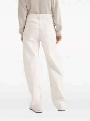 Brunello Cucinelli High-waisted Straight-leg Jeans