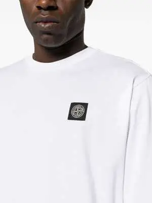 Stone Island Logo-patch Cotton T-shirt