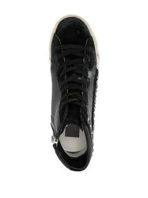 GOLDEN GOOSE Slide Crystal-embellished Sneakers - Black