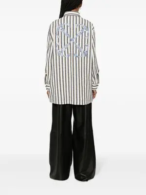 Off-White Arrows-embroidered Woven Shirt