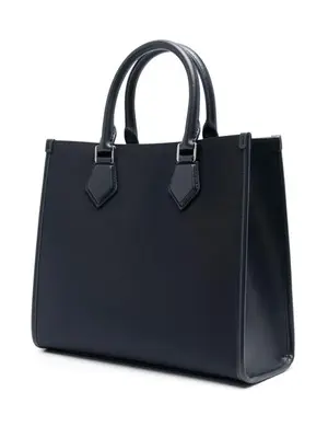 Dolce & Gabbana Logo-embossed Canvas Tote Bag - Blue