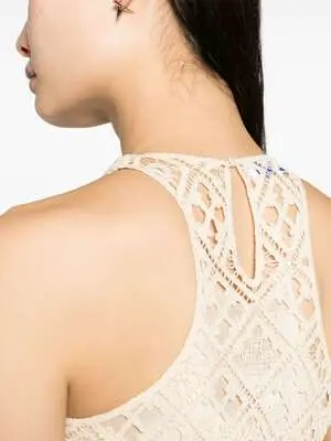 Off-White Arrows Crochet Midi Dress