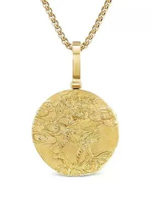 David Yurman 18kt Yellow Dragon Amulet - Gold