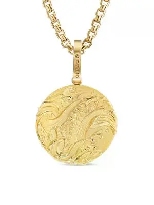 David Yurman 18kt Yellow Dragon Amulet - Gold