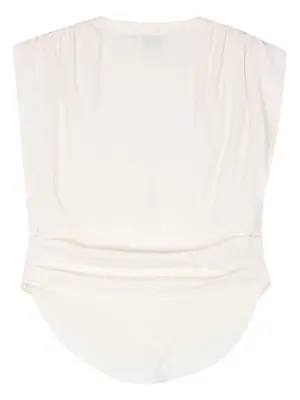 Pinko Gathered Sleeveless Blouse