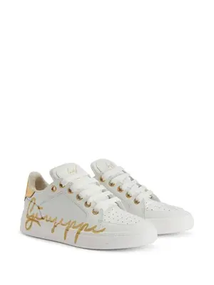 GIUSEPPE ZANOTTI Logo-print Sneakers - White