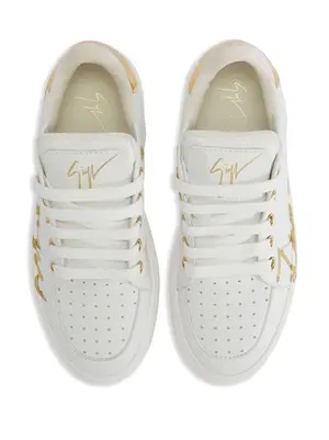 GIUSEPPE ZANOTTI Logo-print Sneakers - White